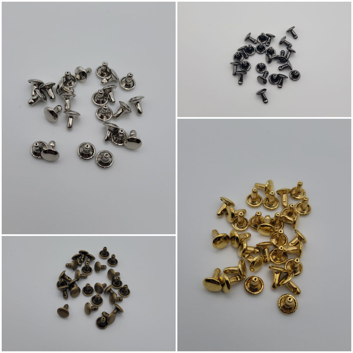 Double Capped Solid Brass Rivets – INDO LOVE KREATION
